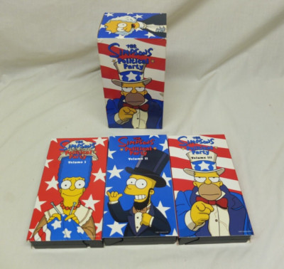The Simpsons Political Party Box Set (VHS 3-Tape Set) TESTED ...