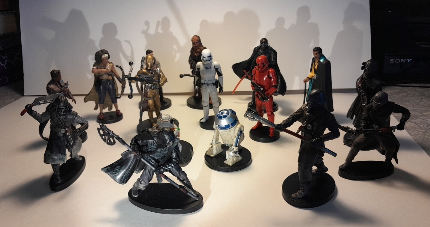 Star Wars 4" PVC Figures Lot of 16 Disney Star Wars Figures Mandalorian ...