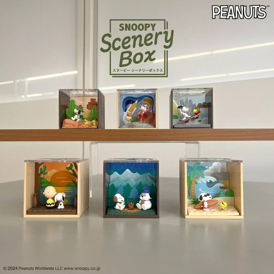 Miniatures Peanuts Snoopy Scenery Box Collection Terrarium Infinity ...