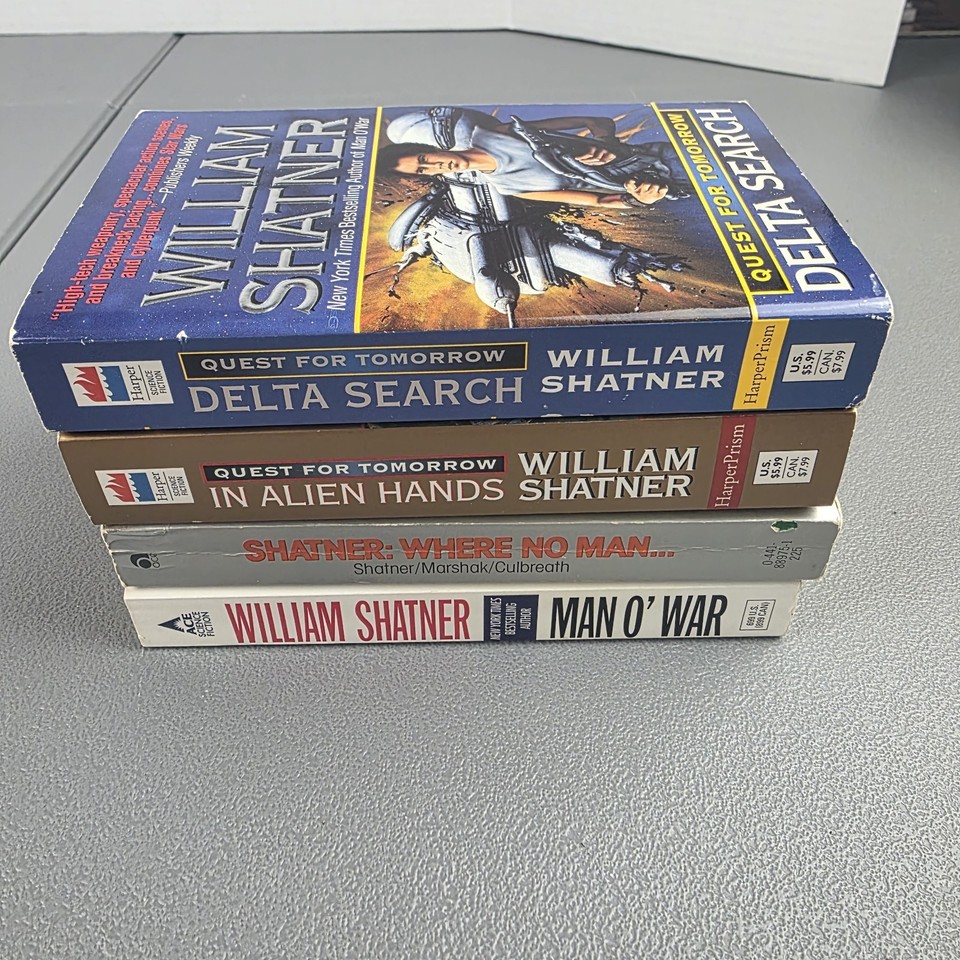 William Shatner Paperback 4 Book Lot Sci-Fi Star Trek | eBay