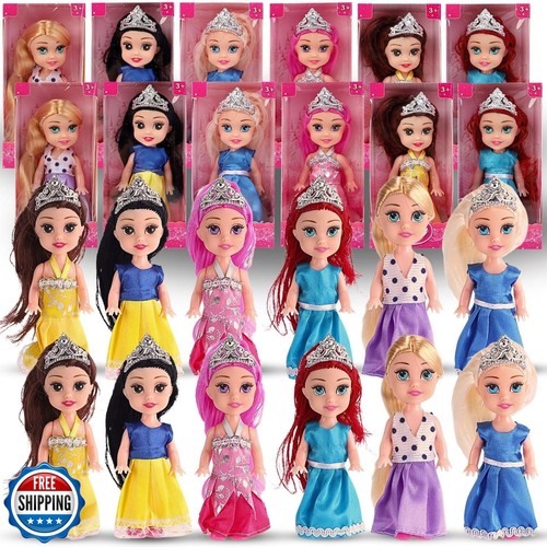 Liberty Imports 12 Pack Little Royal Princess Dolls - Mini Pocket Size ...