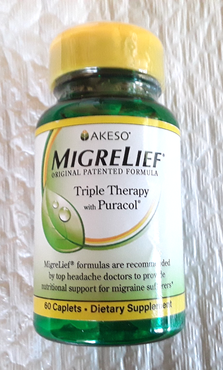 Migrelief Triple Therapy With Puracol Nutritional for Migraine Headache ...