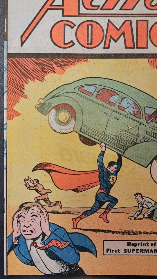 Action Comics 1 Reprint 1976 Safeguard Promo Free Cover Variant ...