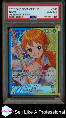 NAMI ALTERNATE ART ONE PIECE JAP OP11-A FIST OF DIVINE SPEED 2025 041 ...