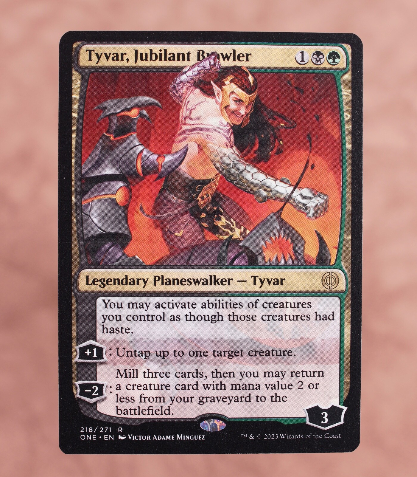 MTG :: Tyvar, Jubilant Brawler :: ONE #218 | eBay Australia