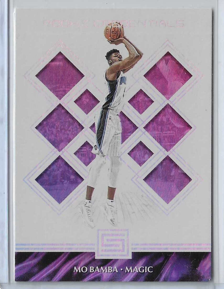 2018-19 Panini Status Mo Bamba Rookie Credentials Card #18 Orlando ...