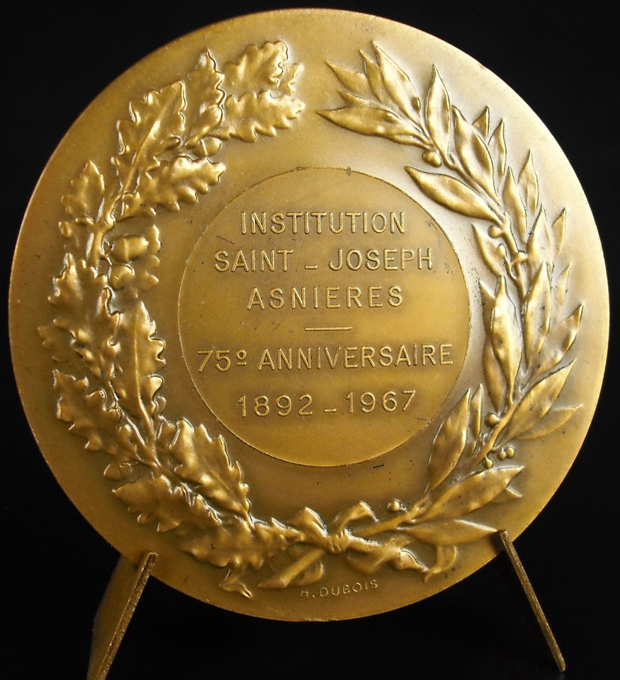 Medal 1967 Saint Joseph Carpenter Child Jesus Asnière Institution Medal ...