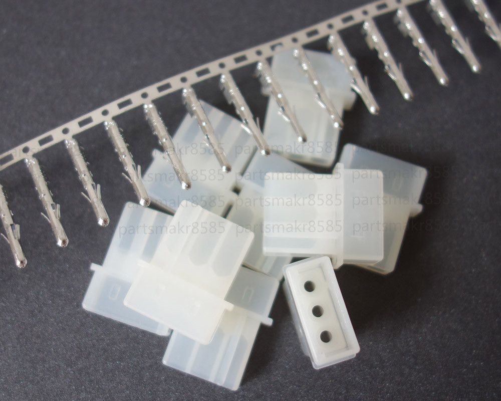 10pcs 3 Pin Strobe Bulb Power Supply Connector Receptacle Cable Whelen ...