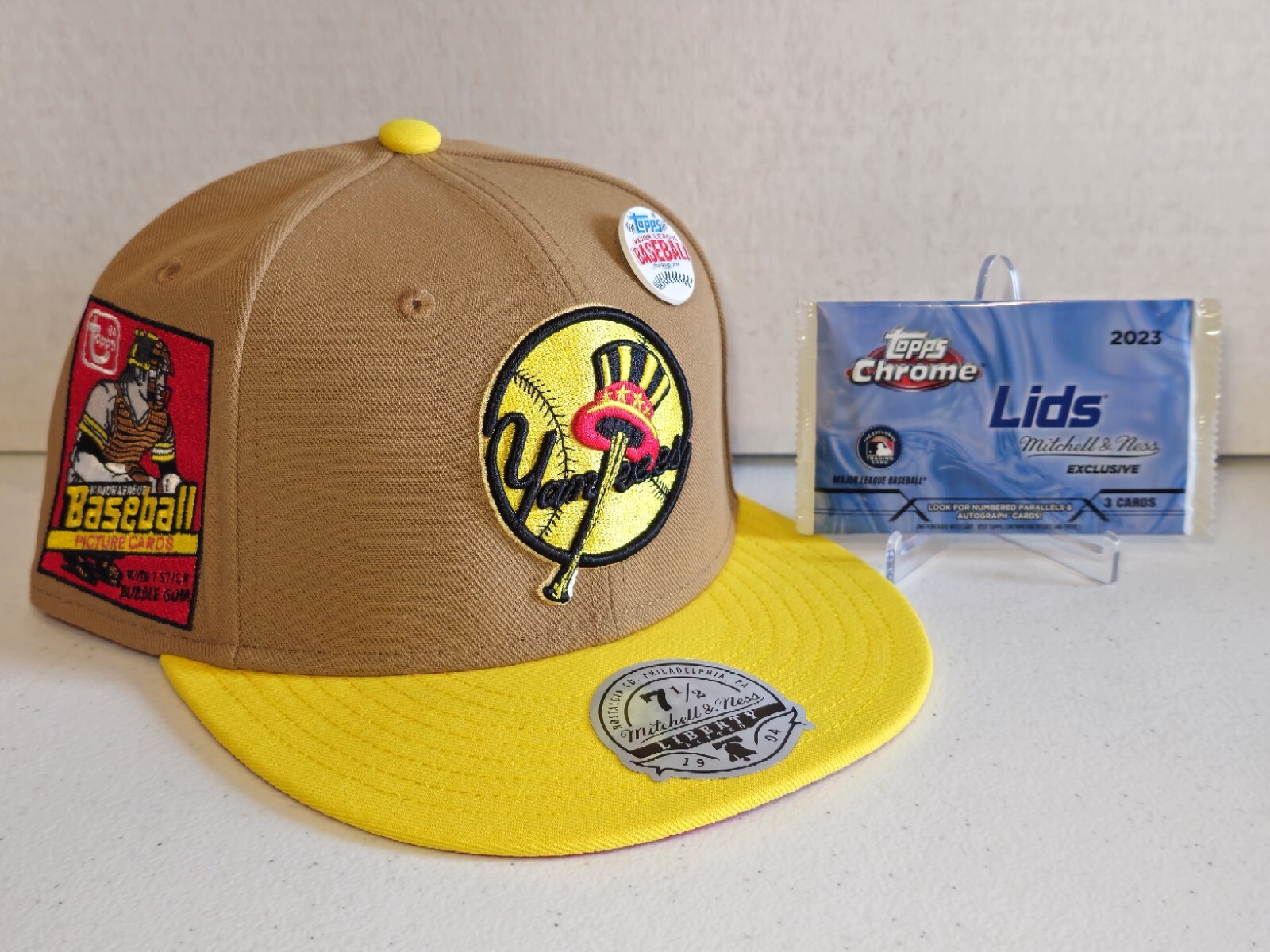 YANKEES Lids Mitchell & Ness 1978 World Series 7 1/2 Hat Pin Topps ...