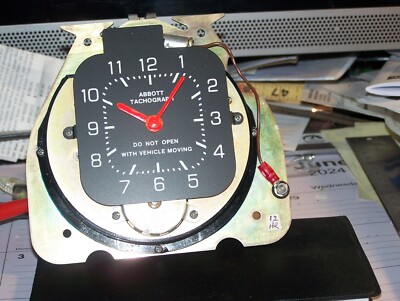 Tachograph Clock for vintage Sangamo or Abbott Tachograph | Analog ...