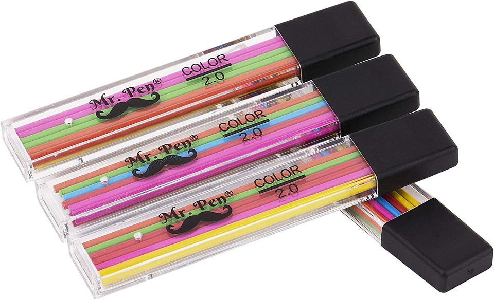 2Mm Lead Refills, 48 Pack, Colored Lead Pencils 2.0 Mm, Mechanical ...