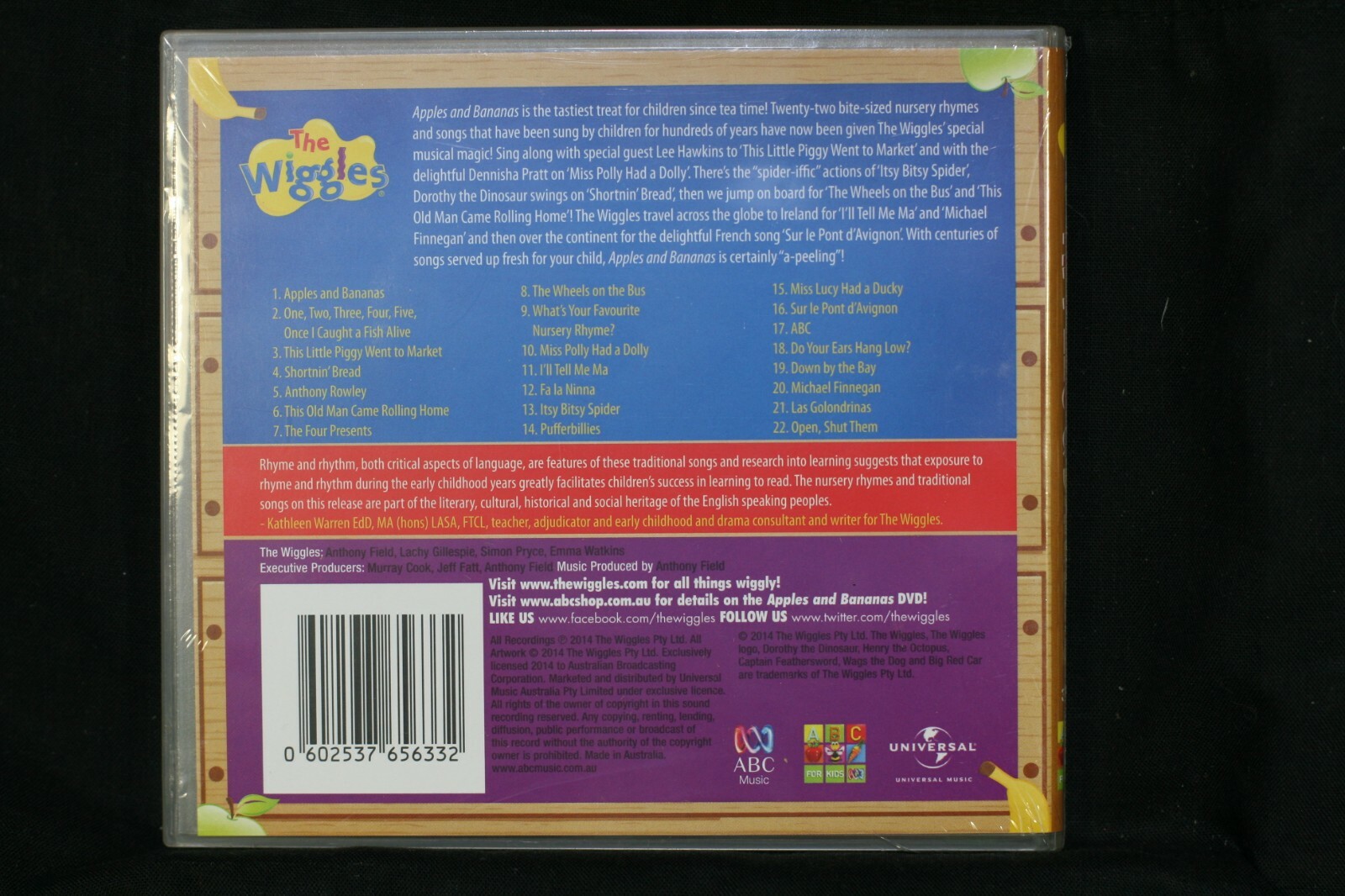 The Wiggles ‎– Apples & Bananas - ABC For Kids - NEW CD Sent Tracked ...