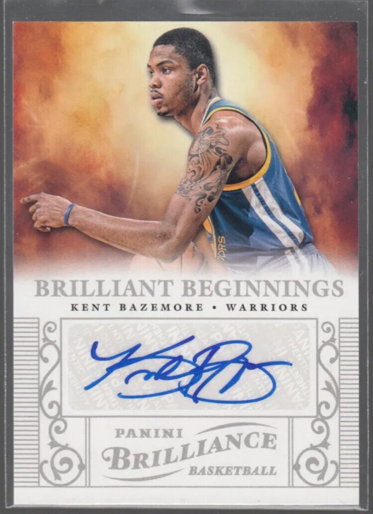 KENT BAZEMORE Rookie Auto Brilliant Beginnings 2012-13 Panini ...