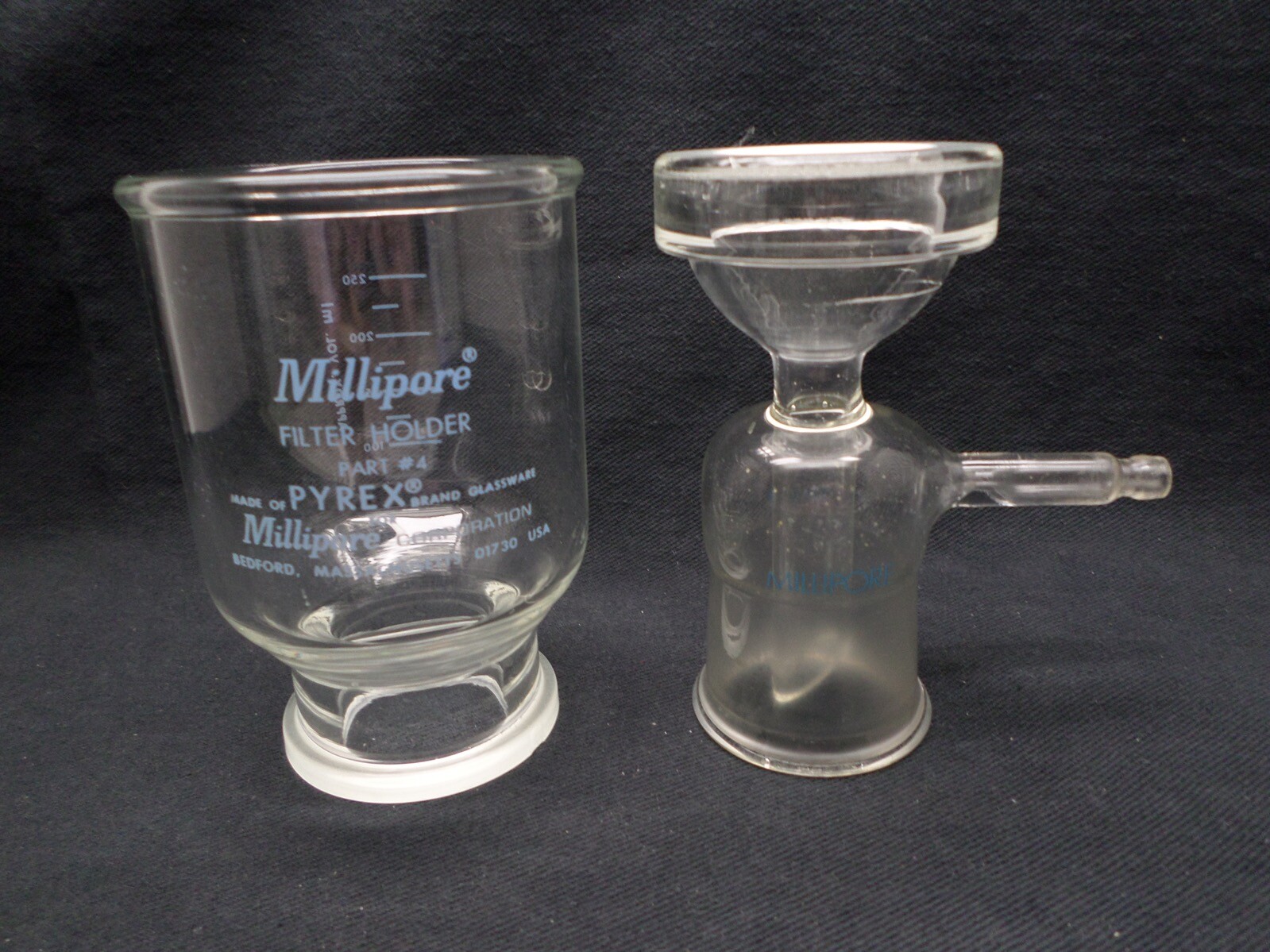 Millipore 300mL Glass Funnel and 47mm Tubulated Base for ...