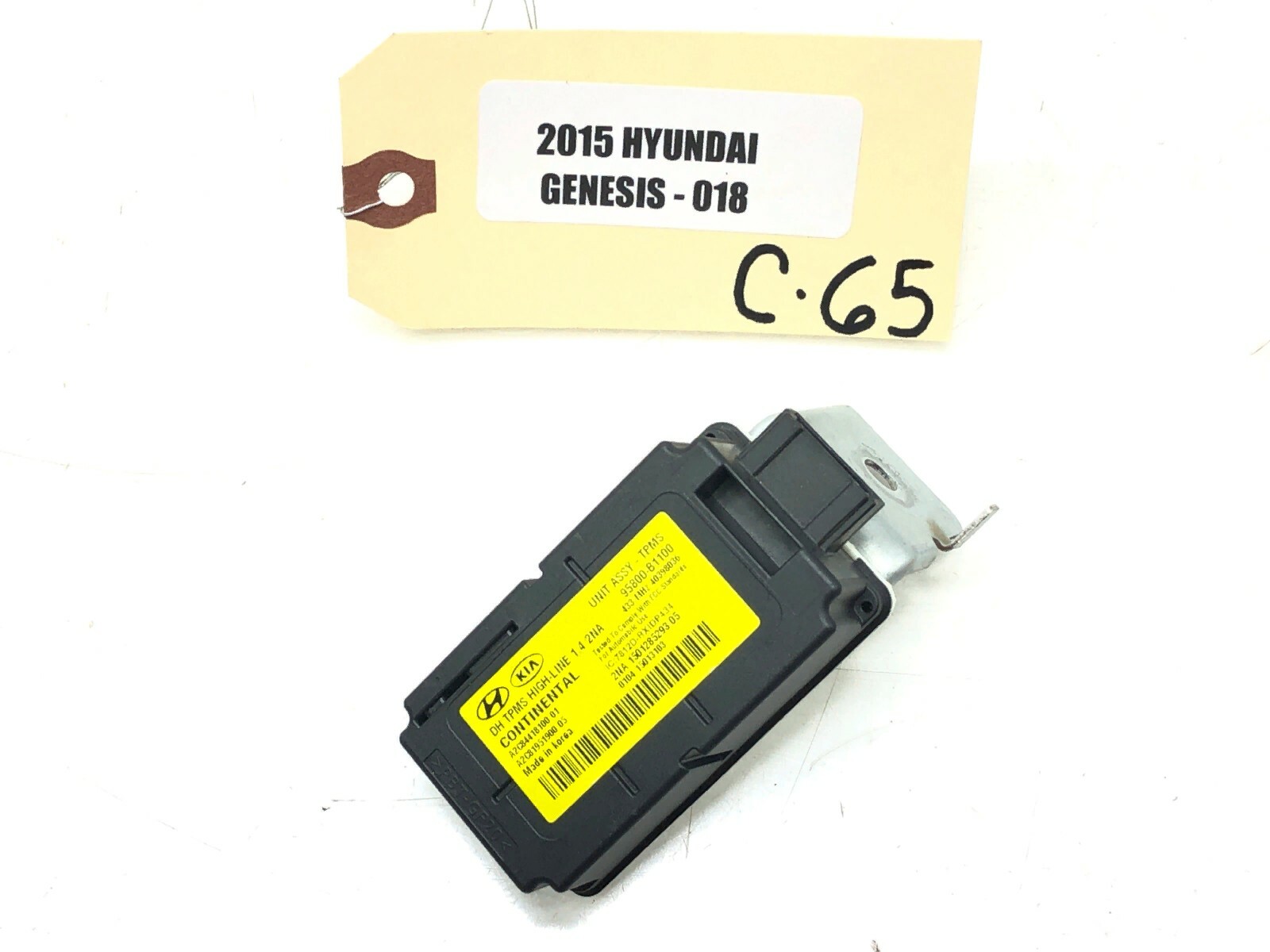 2015-2019 HYUNDAI GENESIS & G80 TIRE PRESSURE MONITOR CONTROL MODULE ...