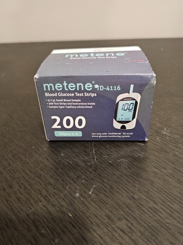 Metene TD-4116 Blood Glucose Test Strips 200 Count Test Strips for ...