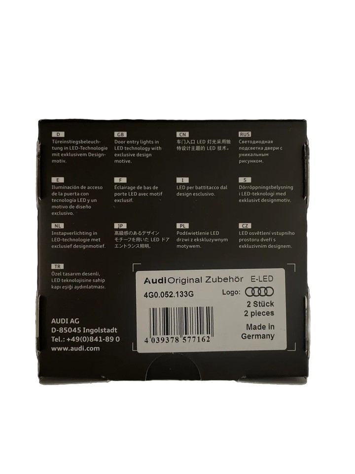 AUDI DOOR ENTRY LED PUDDLE LIGHT RINGS BEAMS 4G0052133G OEM (2 LED) | eBay