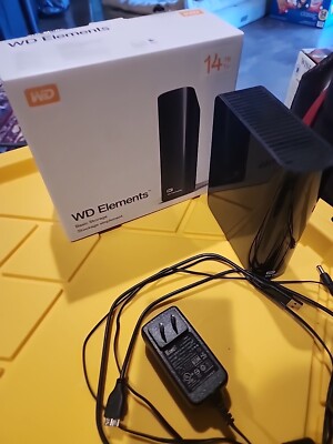 Western Digital 14TB WD Elements Desktop External Hard Drive ...