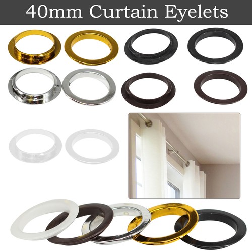8pcs Curtain Eyelet Ring Plastic 40mm Round Grommet for Curtain Header ...