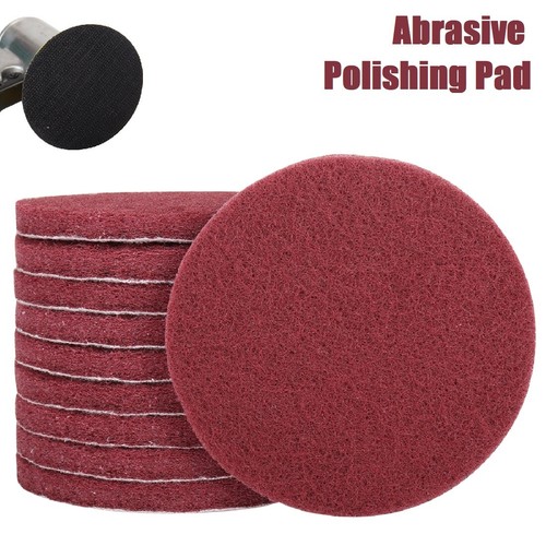 10PCS 2" 3" 4" 5" Scouring Pad Polishing Pad Hook and Loop Abrasive ...