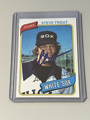 Steve Trout Autographed 1980 Topps Rookie Card | eBay