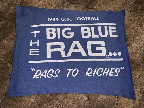 1984 UK Football Big Blue Rag U.K Towel University Kentucky Wildcats ...