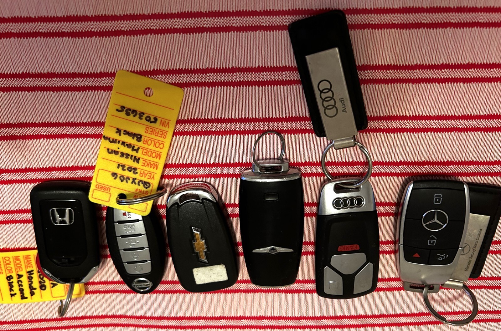 Lot of 6 Different Key Fobs. Dealer left over key fobs. | eBay