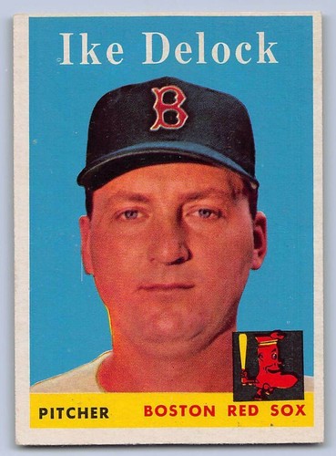 1958 IKE DELOCK - Topps Baseball Card # 328 - BOSTON RED SOX - VINTAGE ...