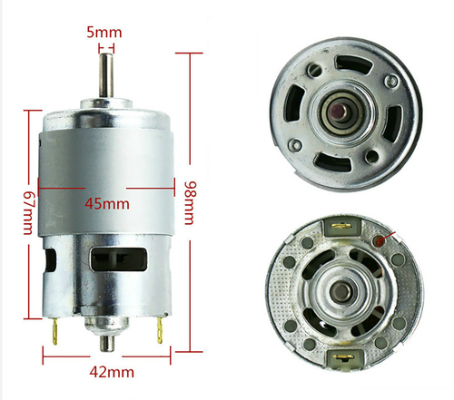 775 DC Motor 12-36V 45mm Spindle Replacement Part for DIY CNC Router ...