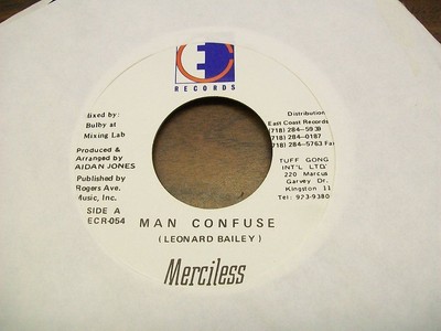 Merciless-Man Confuse-Reggae-7"-45 RPM-VG+ | eBay