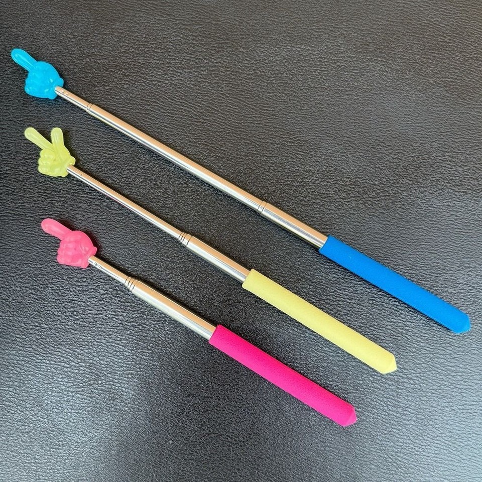 Telescopic Rod Finger Reading Sticks Whiteboard Hand Pointer Teachers ...
