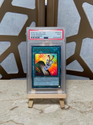 Yugioh Toon Bookmark TOCH-EN003 Ultra Rare PSA 9 Toon Chaos Unlimited ...