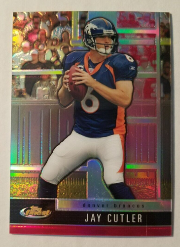 Jay Cutler 2008 Topps Finest Gold Refractor 06/25 Broncos #14 ...