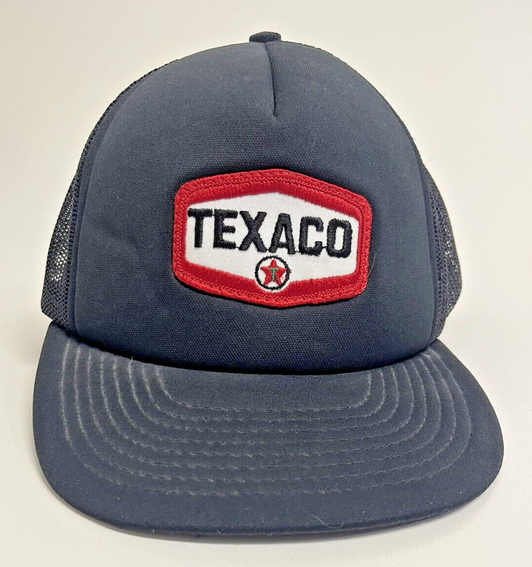 Vintage Texaco Trucker Hat Sign Logo Printed Hat Five… - Gem
