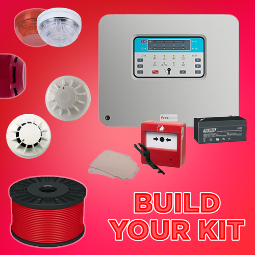 FireClass 2 / 4 Zone Fire Alarm Panel Custom Kit Detector Call Point ...