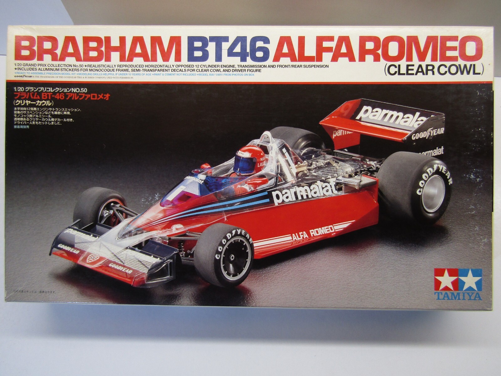 Tamiya 1:20 Scale Brabham BT46 Alfa Romeo F1 Clear Cowl Model Kit ...
