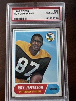 1968 Topps #85 Roy Jefferson PSA 8 Steelers***SET BREAK*** | eBay