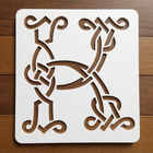Stencil Celtic Initial K Design, Plastic Reusable, 5.5x5.5 in | eBay