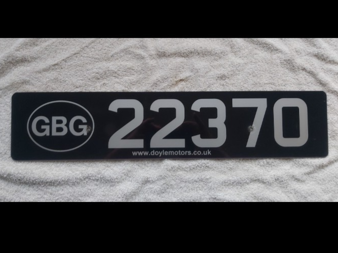 Guernsey UK Channel Island GBG Oval Car Number License Licence Plate ...