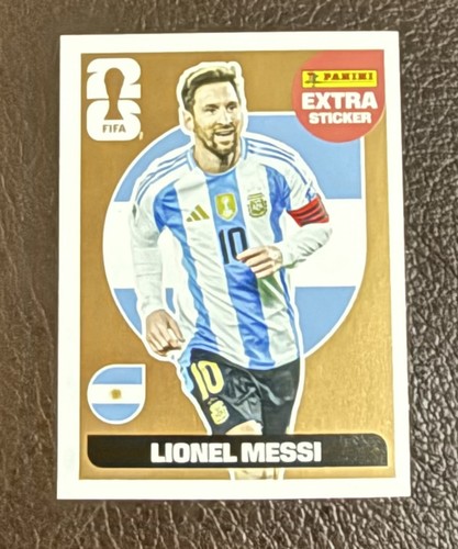 Messi Extra Sticker Gold Panini World Cup 2026 - ULTRA RARE TOP TIER ...