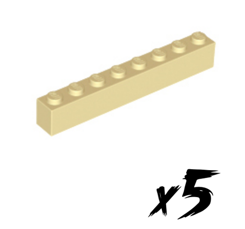 5x LEGO 3008 • 1x8 Stein • Brick • beige • tan | eBay