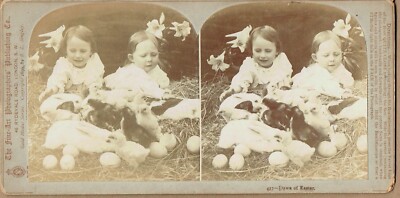 Dawn of Easter. Original 1899 Fine Art photographers stereoscope ...