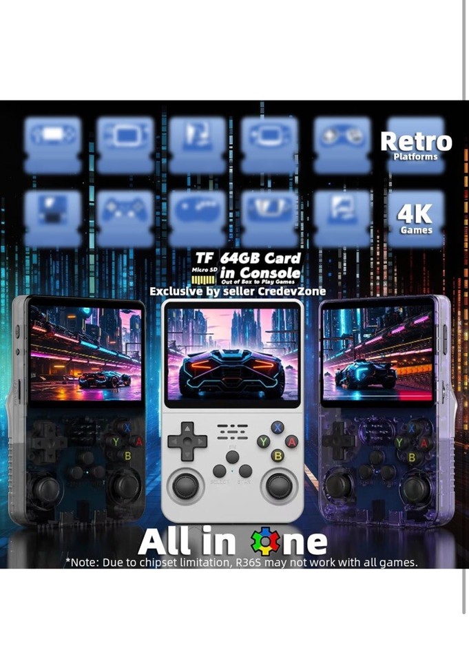 Open Source R36S Retro Handheld Video Game Console Linux System 3.5 ...