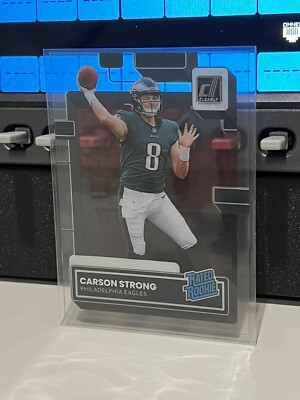 2022 Clearly Donruss Rated Rookie Carson Strong RC Eagles | eBay
