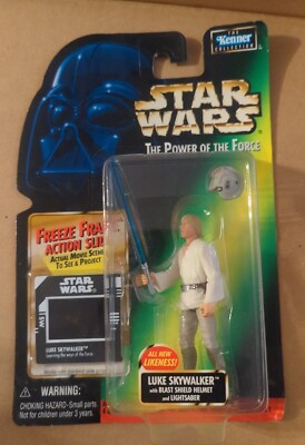 NEW LUKE SKYWALKER W/ BLAST SHIELD HELMET FREEZE FRAME STAR WARS POTF2 ...