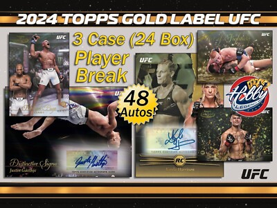 Nikita Krylov 2024 Topps UFC GOLD LABEL 3 Case (24 Box) Player Break#3 ...