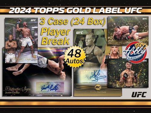 Daniel Cormier 2024 Topps UFC GOLD LABEL 3 Case (24 Box) Player Break#2 ...