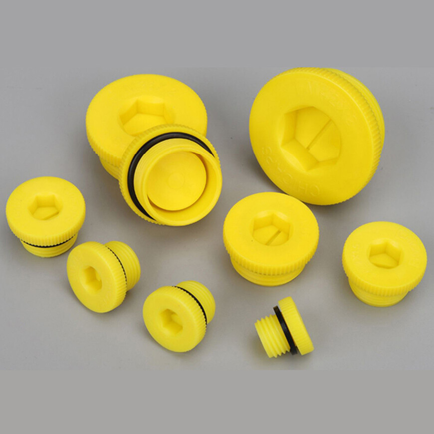 POM Plastic Hydraulic Allen Head Blanking Plug End Caps Metric / BSP ...