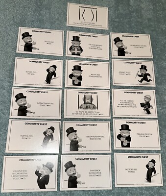 Vtg 2015 Monopoly Token Madness Game Replacement Pieces 16 Community ...