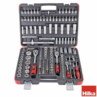 Hilka 171 Piece Mechanics Socket Tool Set Kit With Hard Carry Case ...
